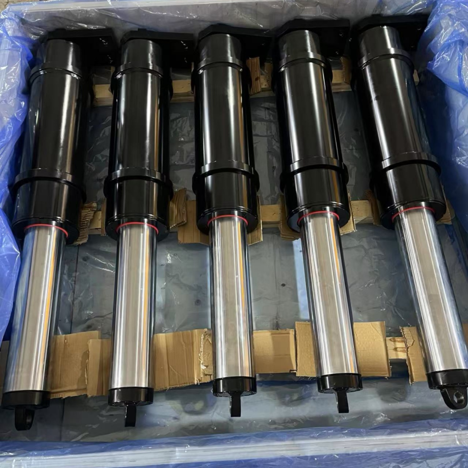 Double-acting 2 stages telescopic cylinders - Tianjian hydraulic ...